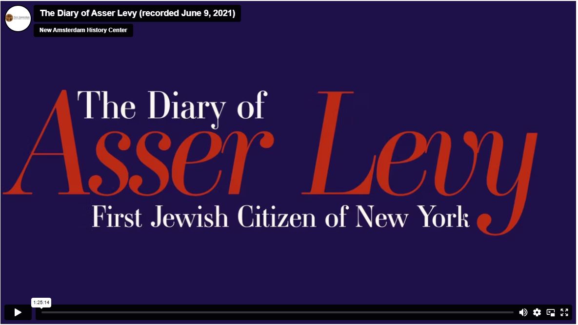 The Story of Asser Levy - New Amsterdam History Center